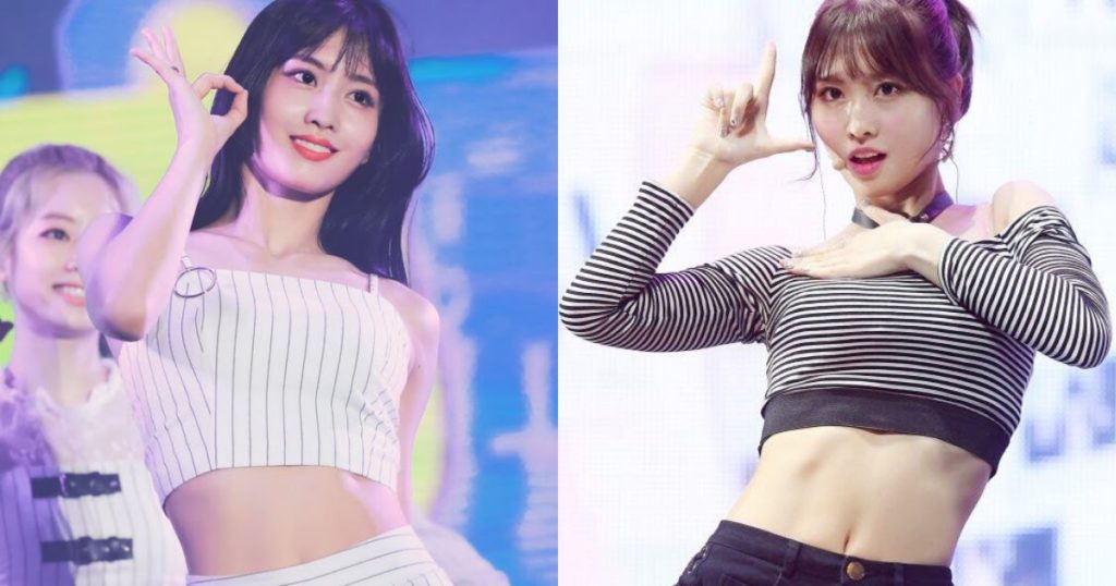 Potret Momo TWICE Memamerkan Abs-nya Yang Luar Biasa - todaykpop.com